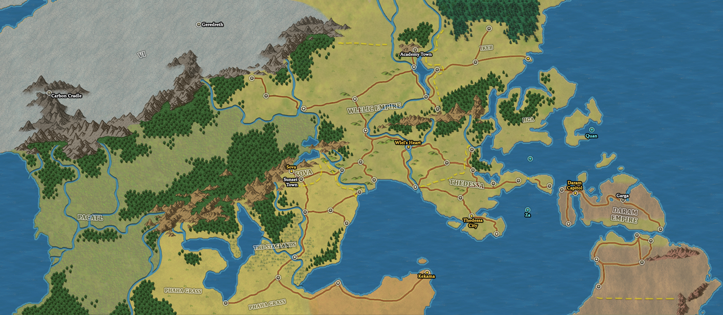 WIP world map, feedback welcome : r/worldbuilding
